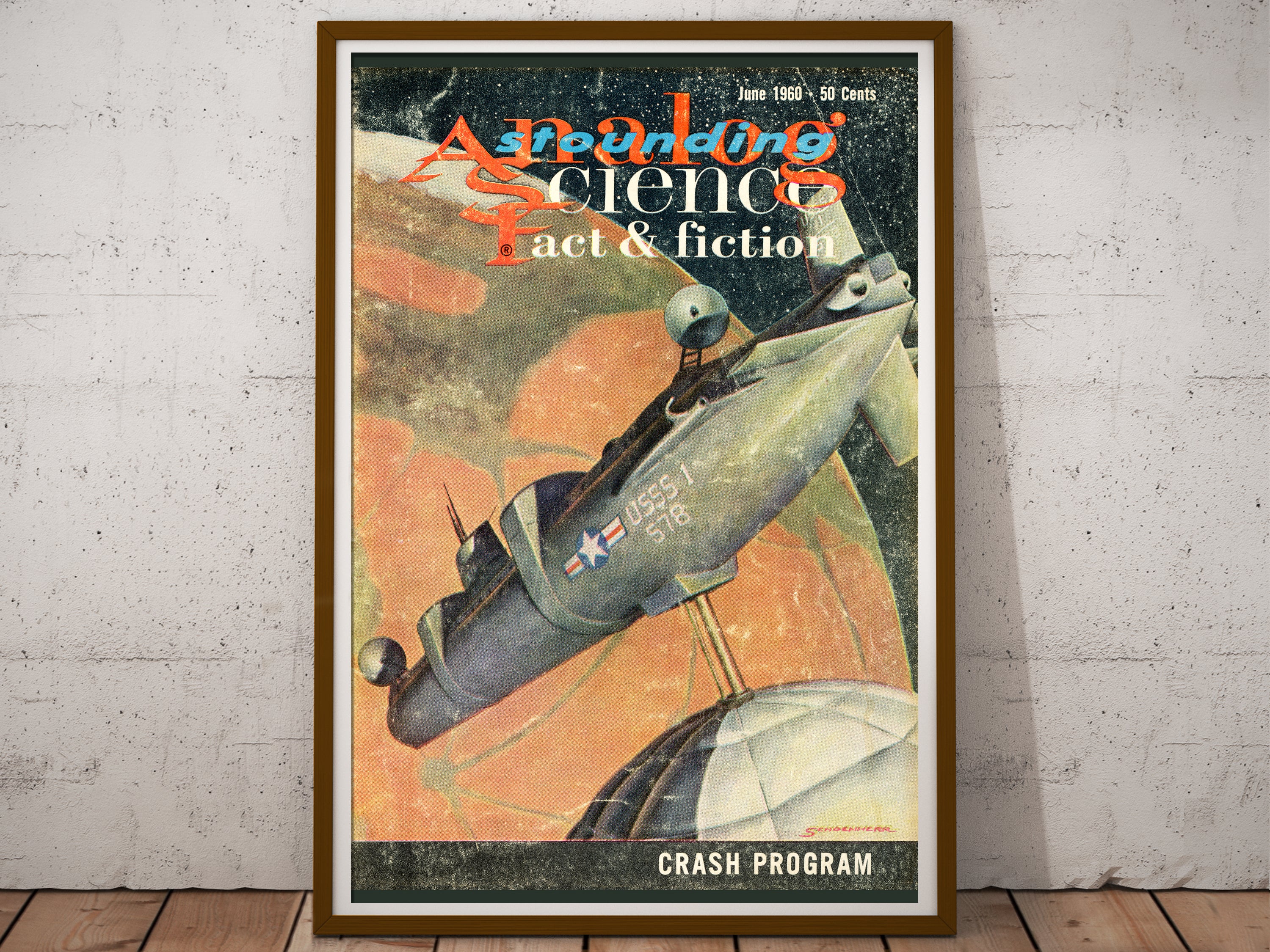 1960 Science Fiction Space Station POSTER! (up to 24" x 36") - Analog ...