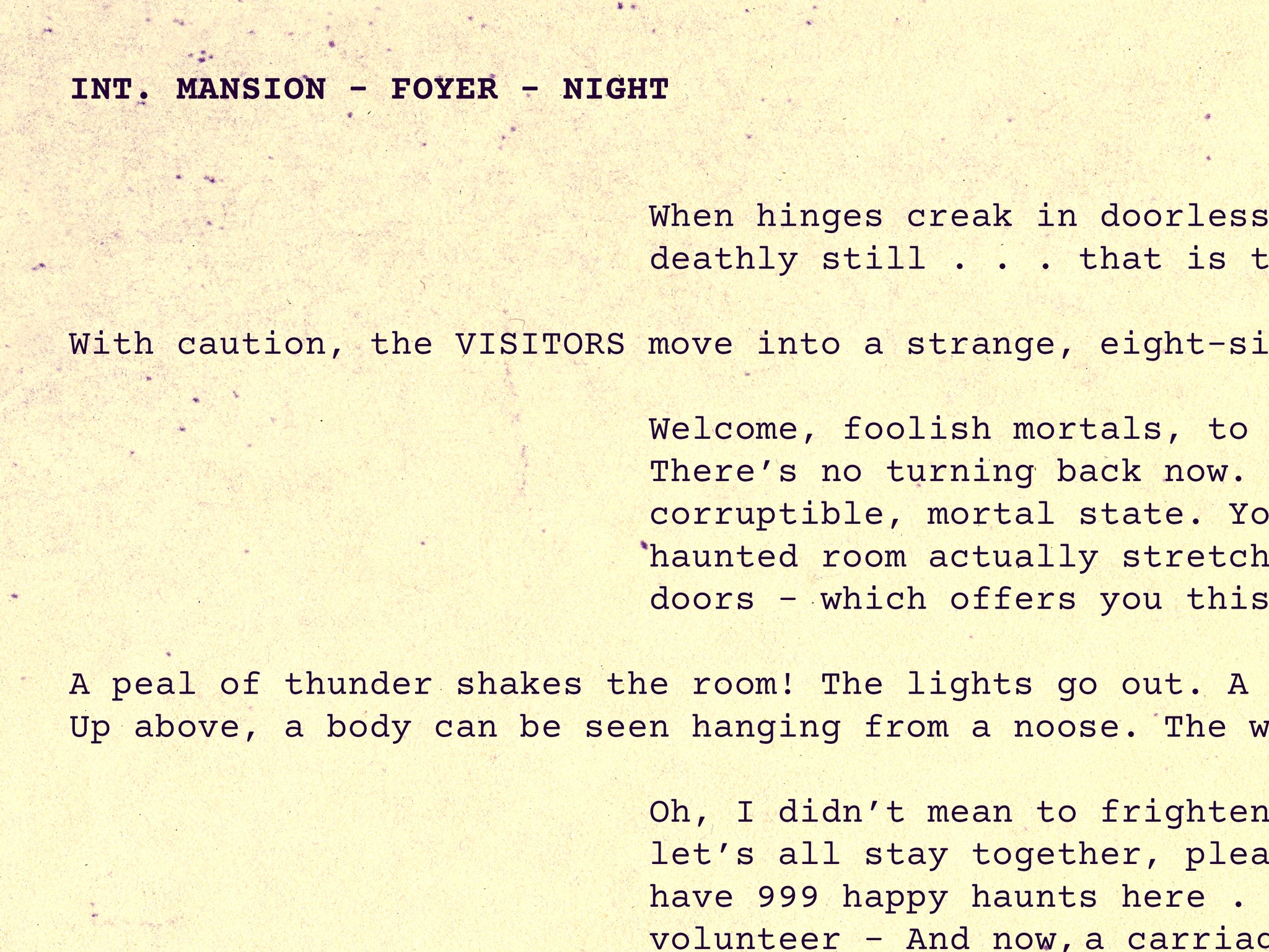 Disney World Haunted Mansion Script We Decode The Hidden Tributes