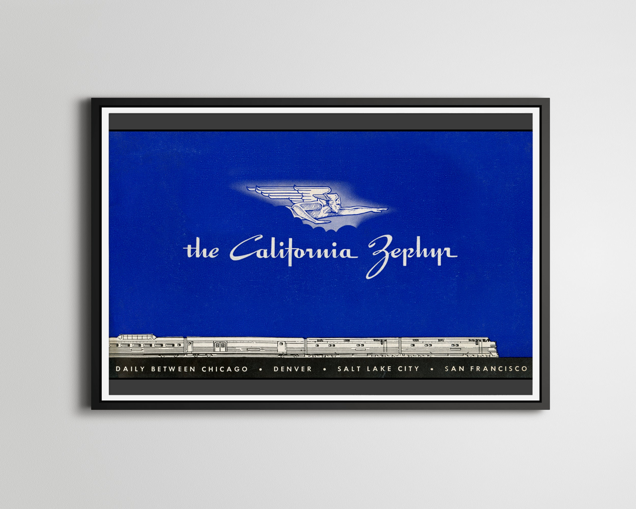1952 California Zephyr Brochure POSTER! (up to full-size 24" x 36 ...